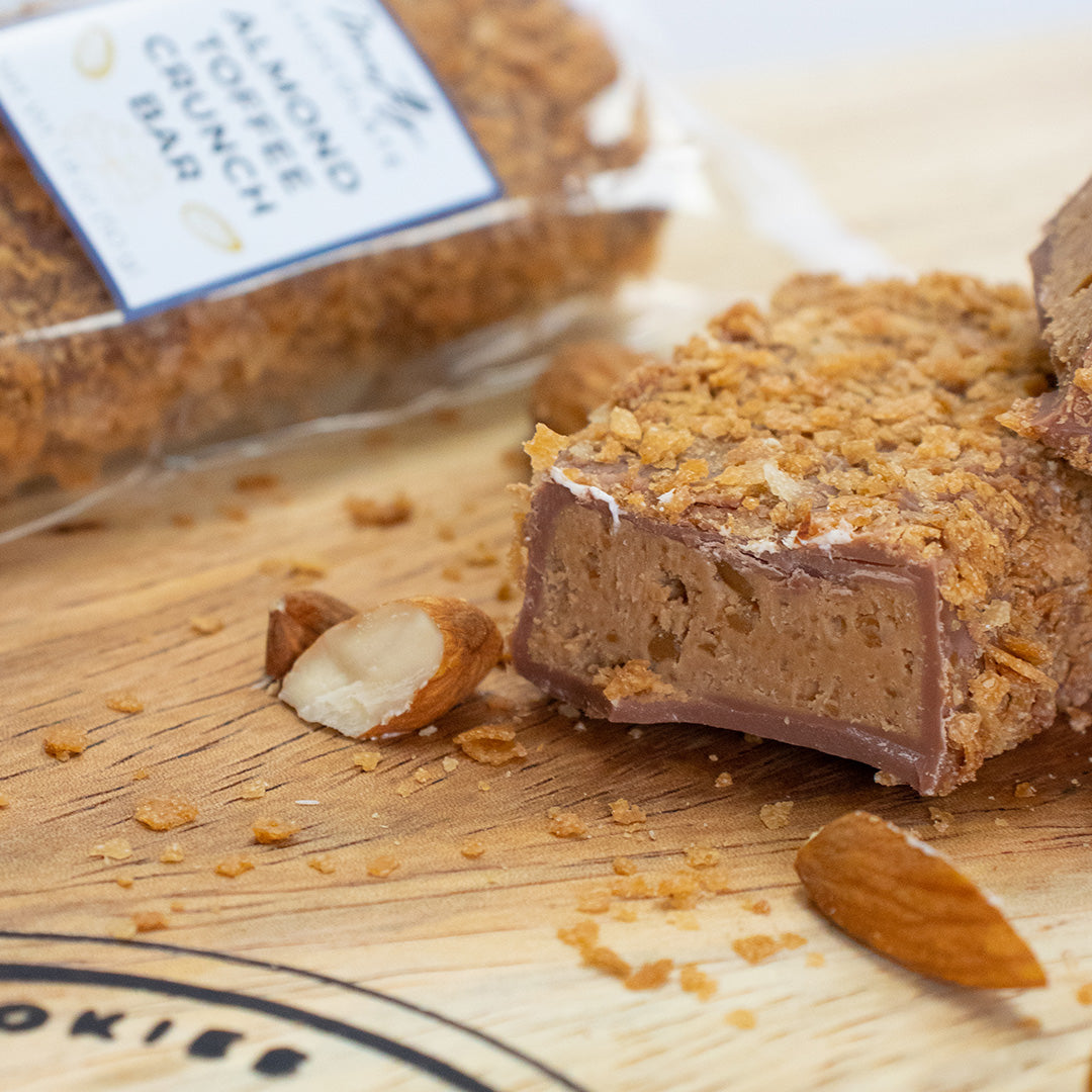 Almond Toffee Crunch Bar – Mostly Chocolate